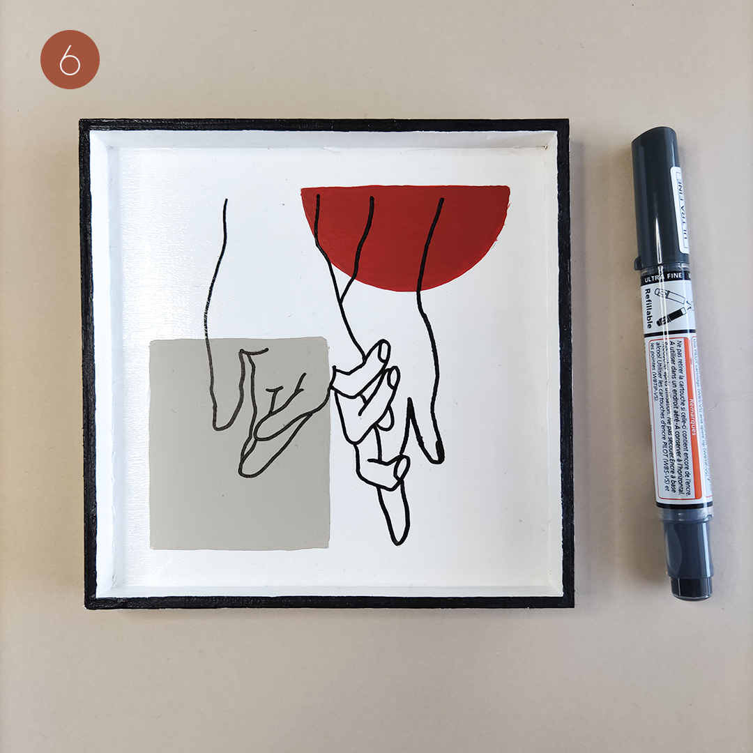 DIY | Le tableau Line Art - Décoration d'intérieur et aménagement